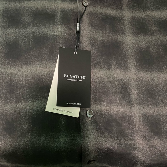 Bugatchi | Shirts | Bugatchi Black And Gray Plaid Shirt | Poshmark